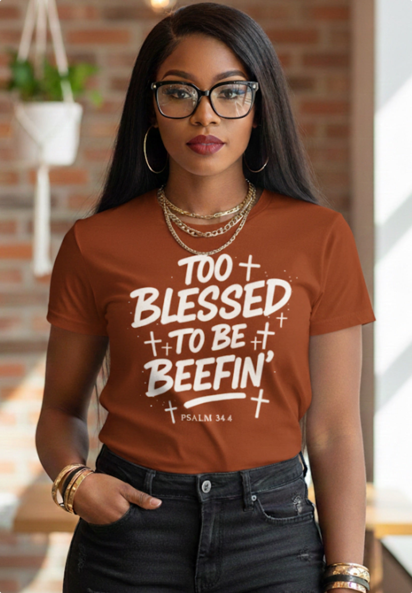 To Blessed To Be Beefin- Tshirt – Saved & Stylish